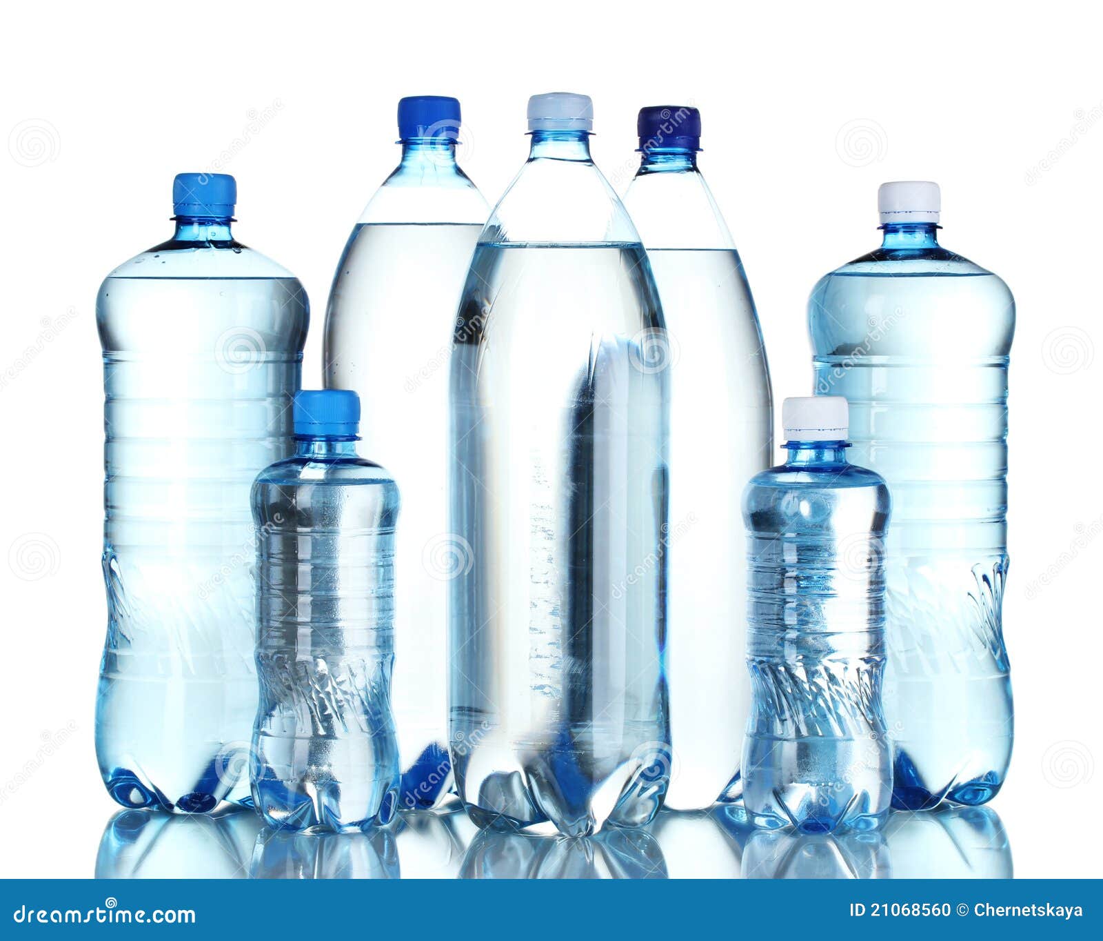 Bouteilles En Plastique De Groupe De L'eau Photo stock - Image du ...