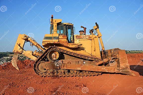 Bouteur image stock. Image du pierre, bêcheur, concret - 48912999