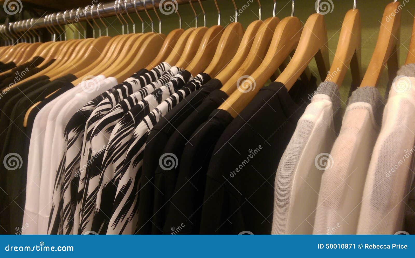 Boutique Rack stock image. Image of hangars, apparel - 50010871