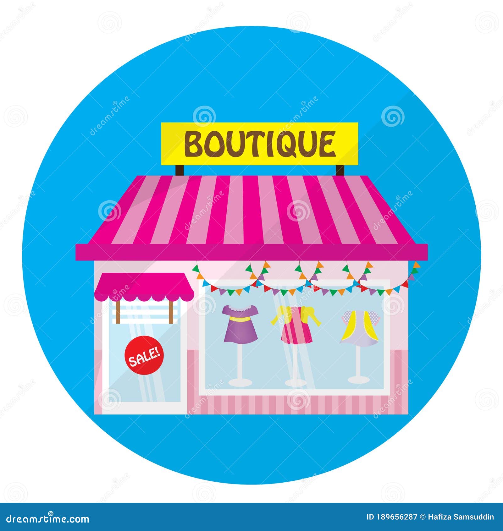 Boutique. Vector Illustration Decorative Design Stock Vector ...