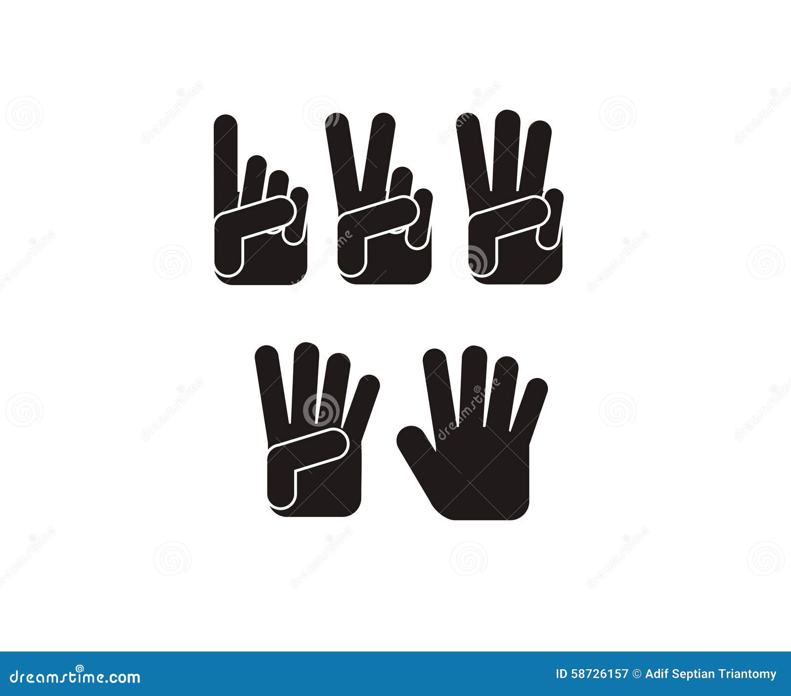 Bouton D'illustration De Signe De Doigt Illustration de Vecteur ...