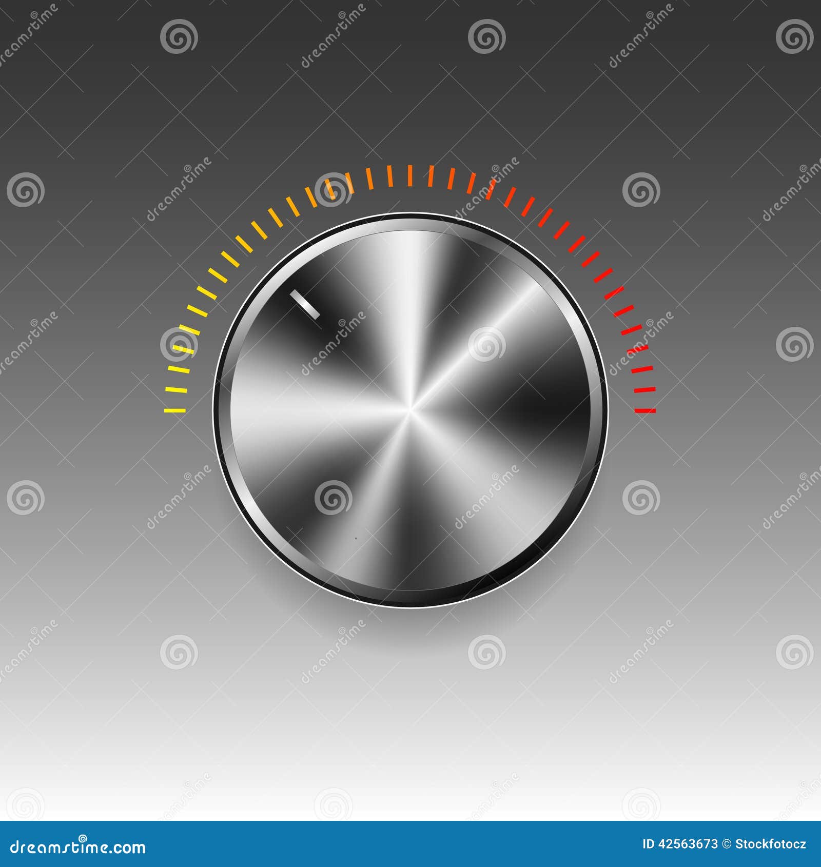 Bouton de volume illustration stock. Illustration du contrôle - 42563673