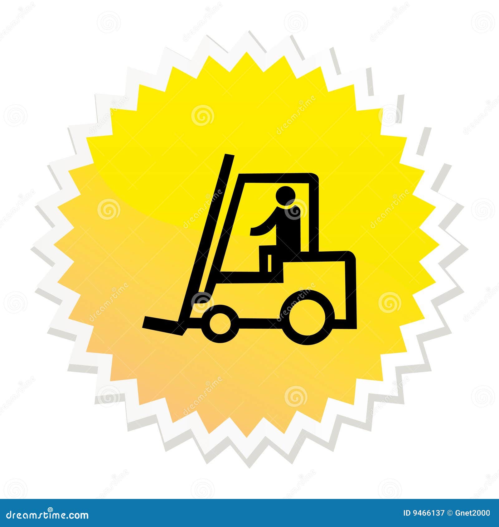 Bouton De Web De Chariot Gerbeur Illustration de Vecteur - Illustration ...