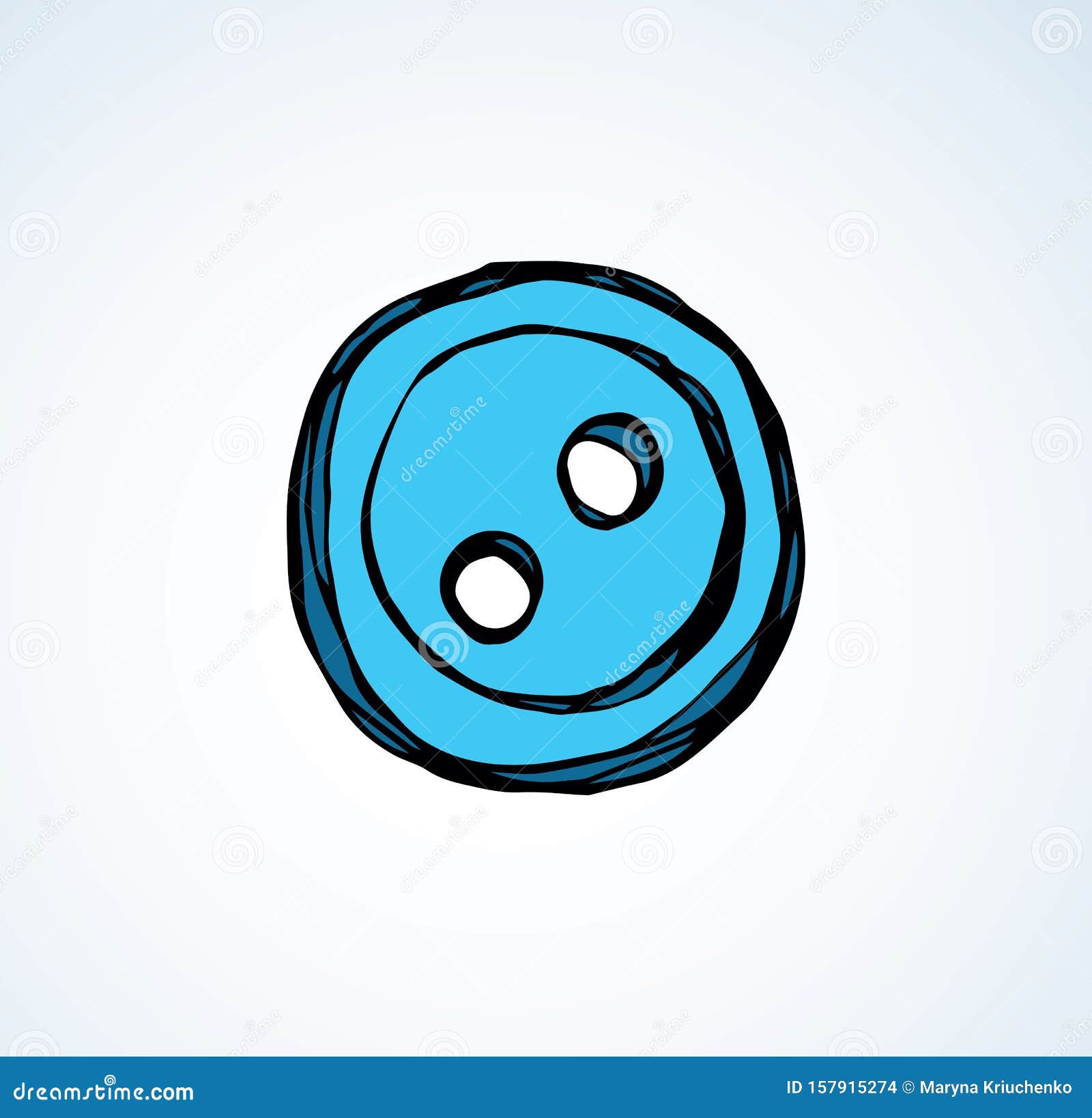 Bouton. Dessin vectoriel illustration de vecteur. Illustration du mode ...