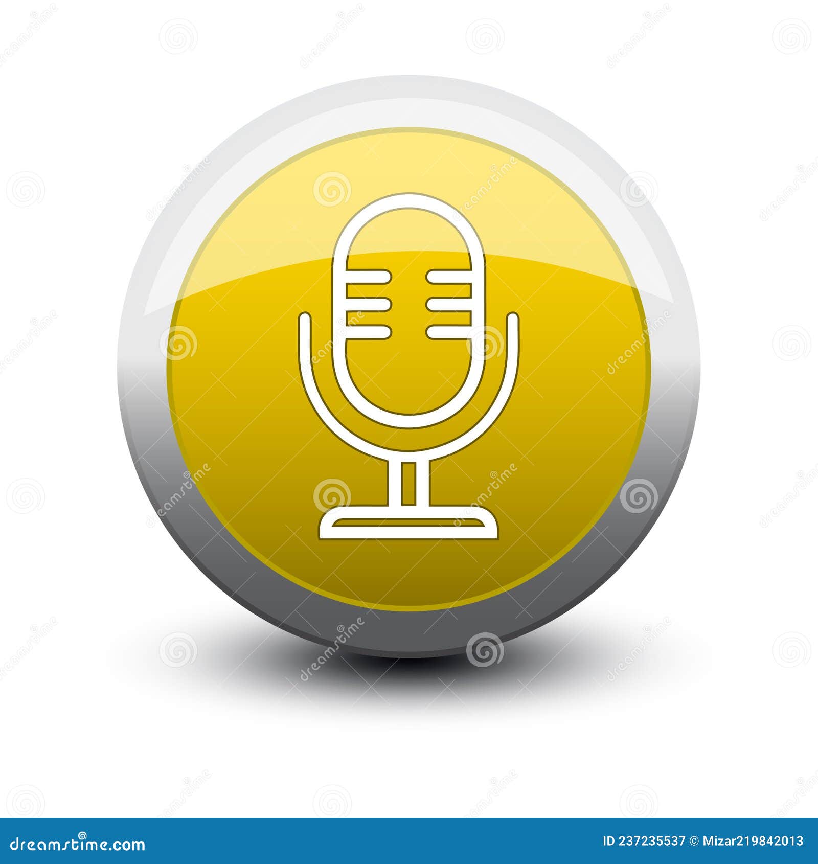 Bouton Microphone Vocal Rose Illustration de Vecteur - Illustration du ...