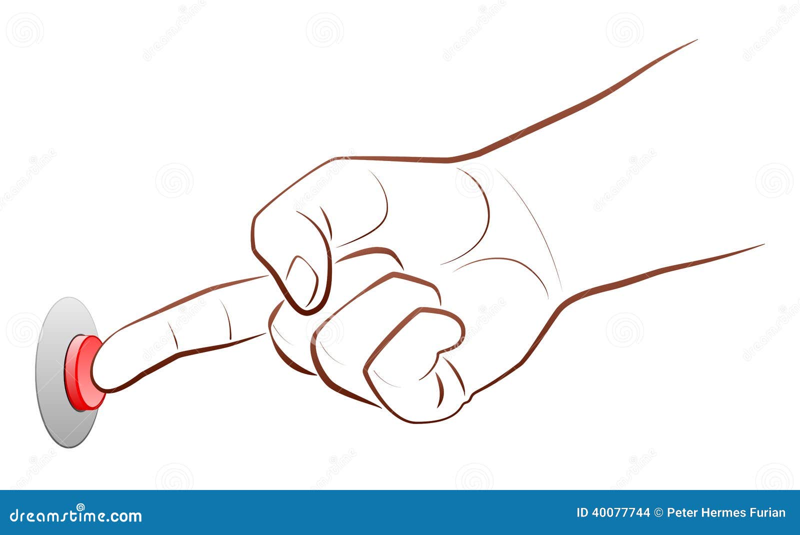 Bouton-poussoir illustration de vecteur. Illustration du sonner - 40077744 Bouton-poussoir illustration de vecteur. Illustration du sonner - 40077744