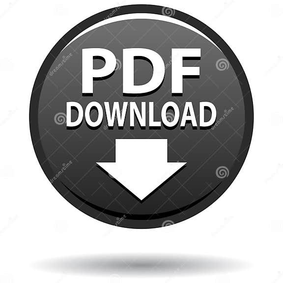 Bouton Rond De Noir D'icône De Web De PDF Illustration de Vecteur - Illustration du enroulement ...