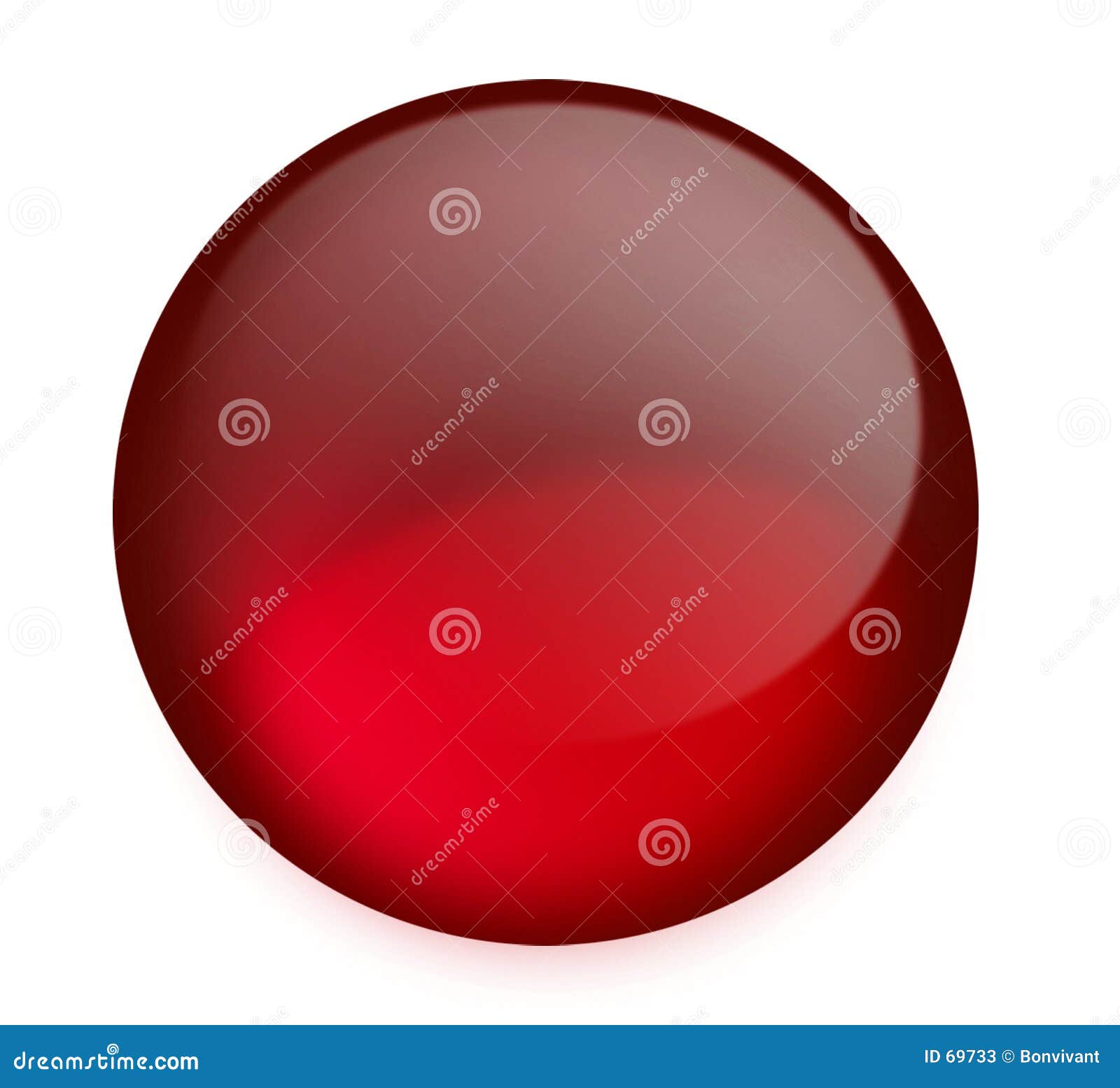 Bouton rouge illustration stock. Illustration du éléments - 69733
