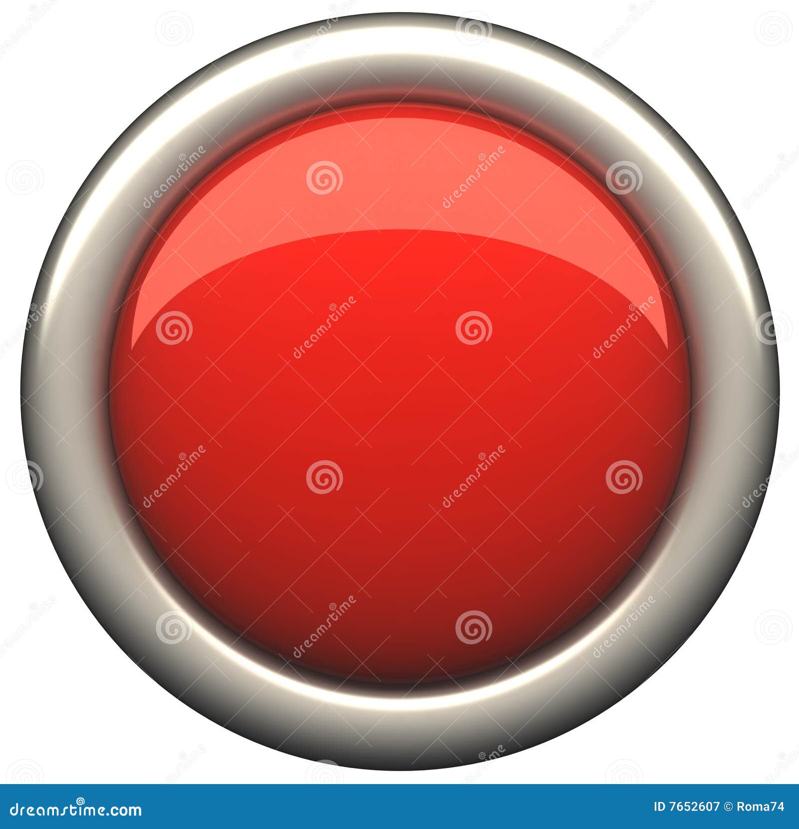 Bouton rouge illustration stock. Illustration du peinture - 7652607