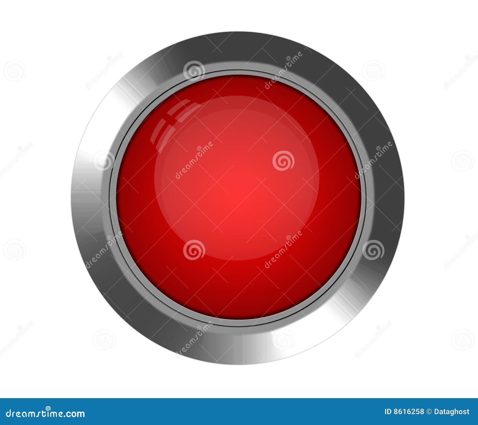 Bouton rouge illustration stock. Illustration du bouton - 8616258