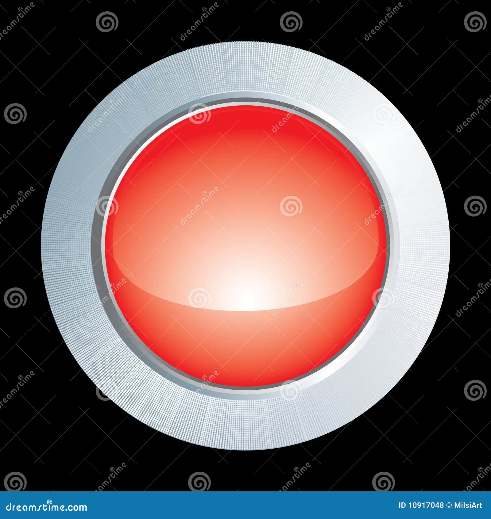 Bouton rouge de vecteur illustration de vecteur. Illustration du ...