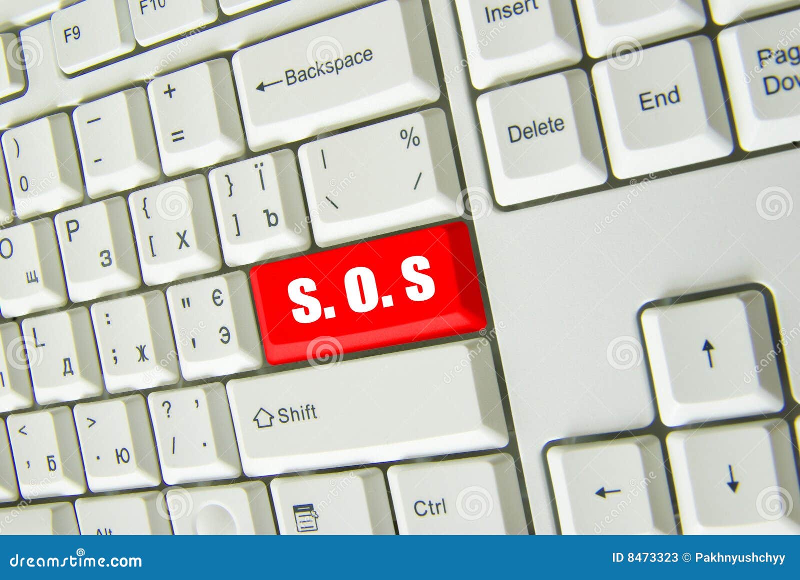 Bouton SOS image stock. Image of rouge, renvoi, alarme - 8473323