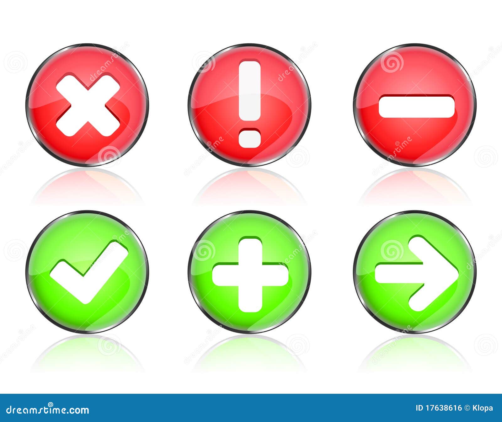 Boutons De Graphisme De Web De Validation Illustration de Vecteur ...