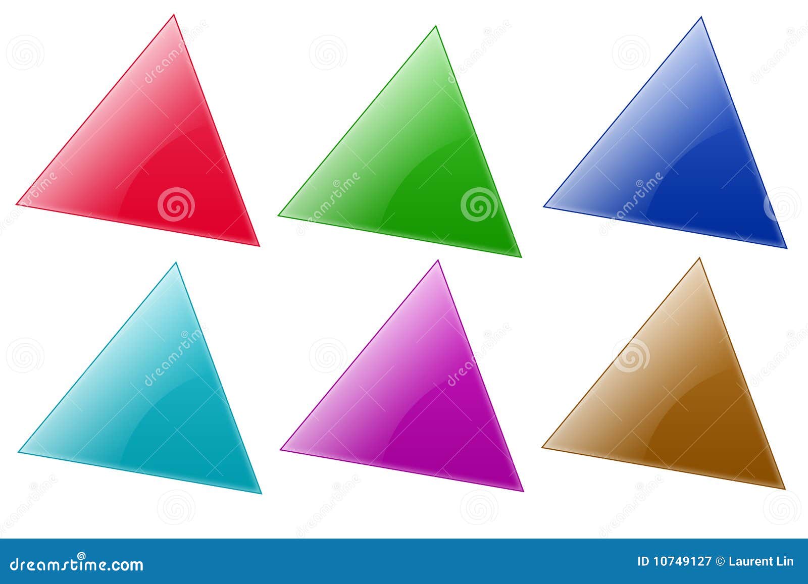 Boutons de Triange illustration stock. Illustration du internet - 10749127