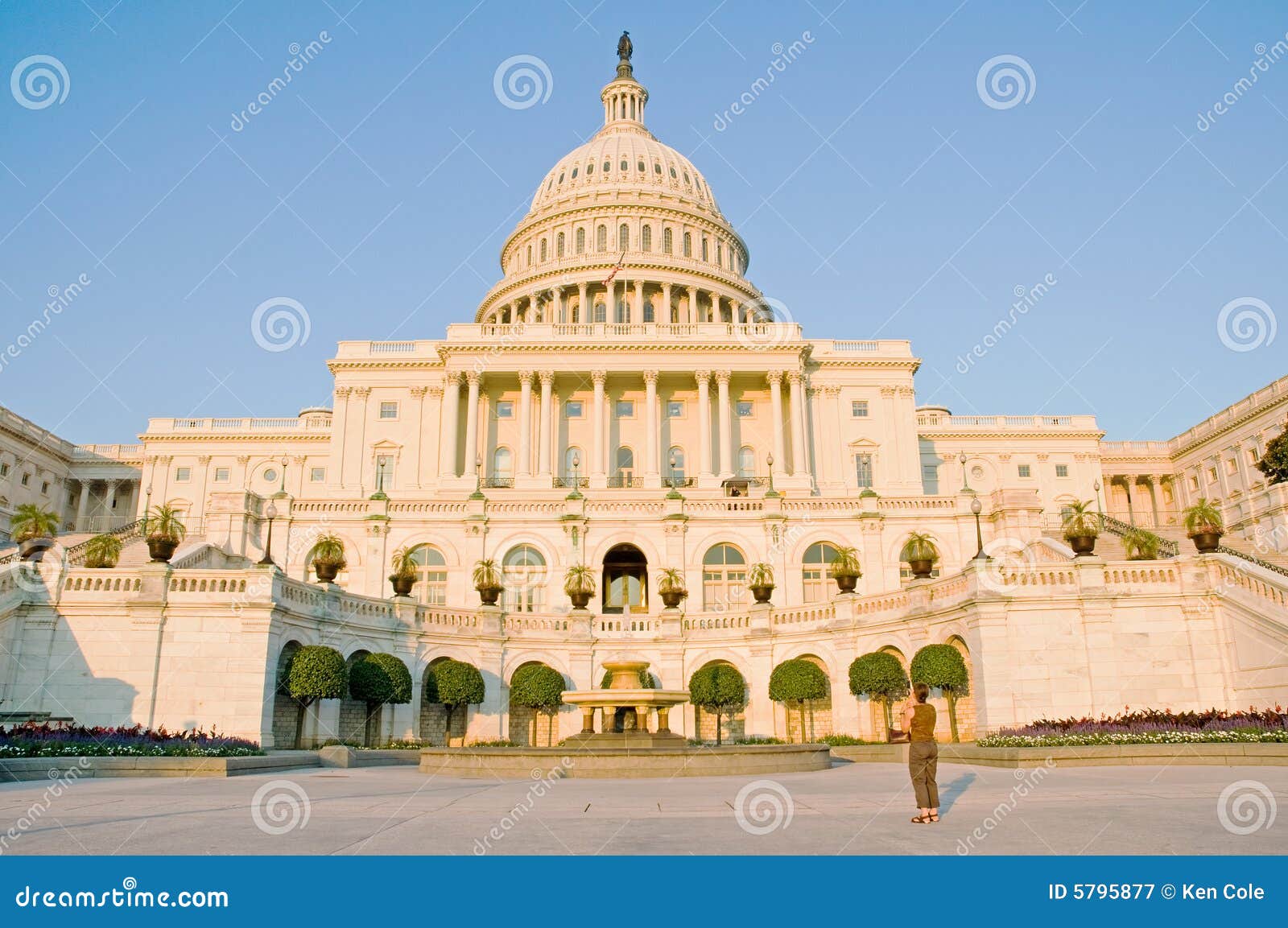 Bouw Capitool Van Het West- De Zij Van De V.S. Stock Afbeelding - Image ...