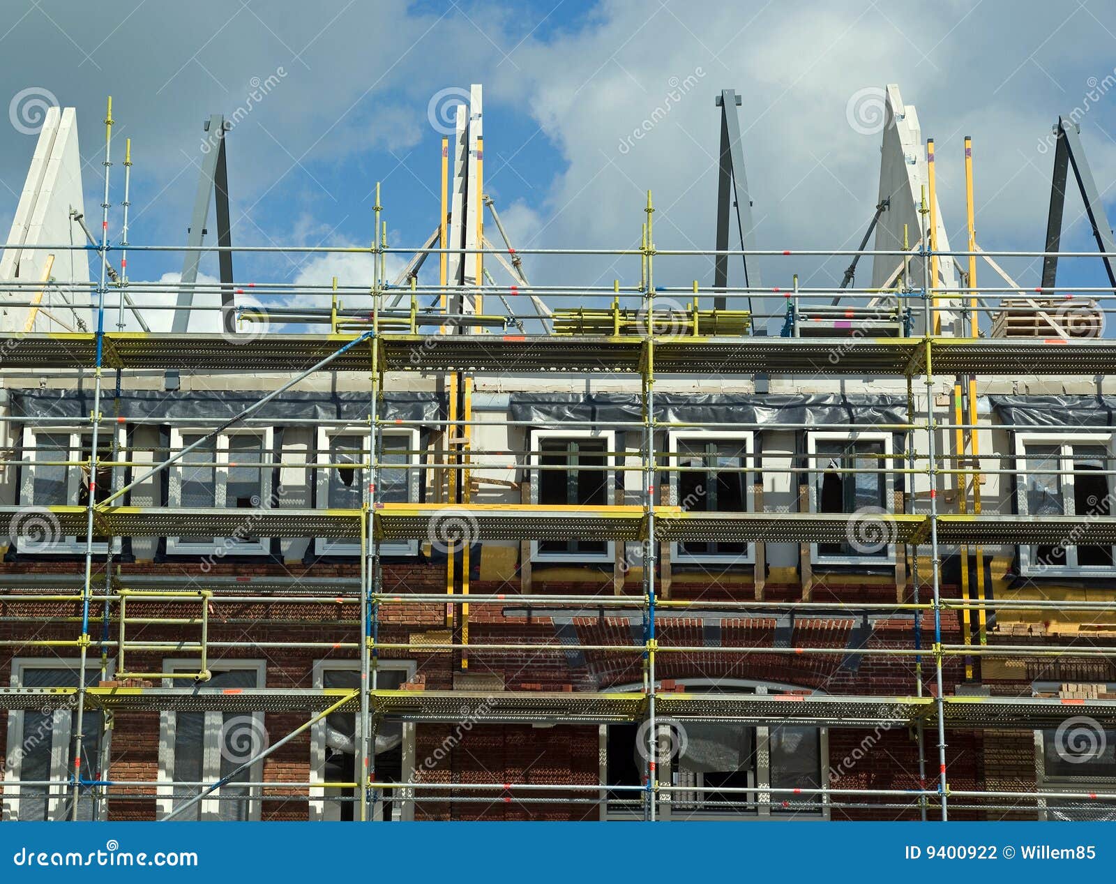 Bouwwerf stock foto. Image of landgoed, bouw, architectuur - 9400922