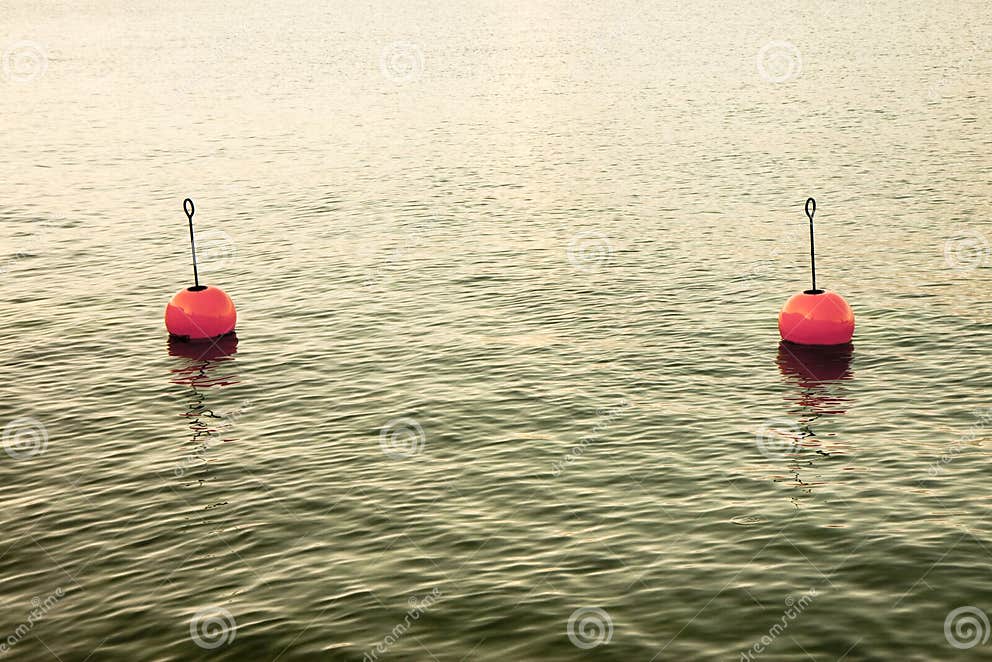 Bouy by the lake stock image. Image of calm, still, route - 43753621