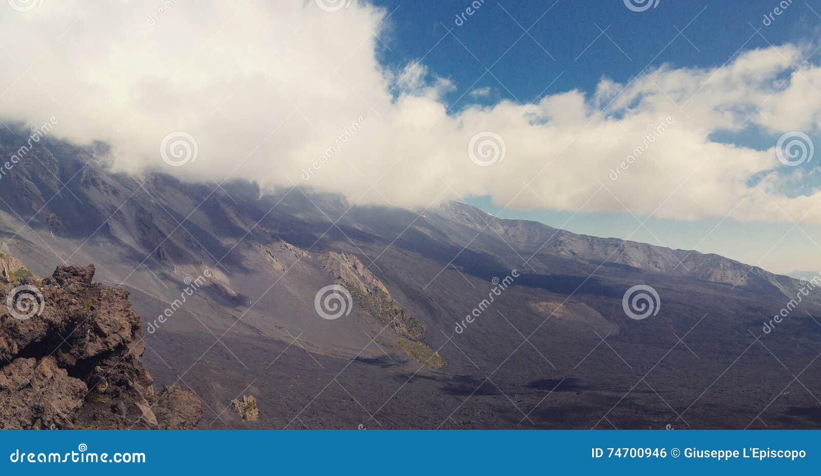Bove Valley stock photo. Image of active, lava, mountain - 74700946