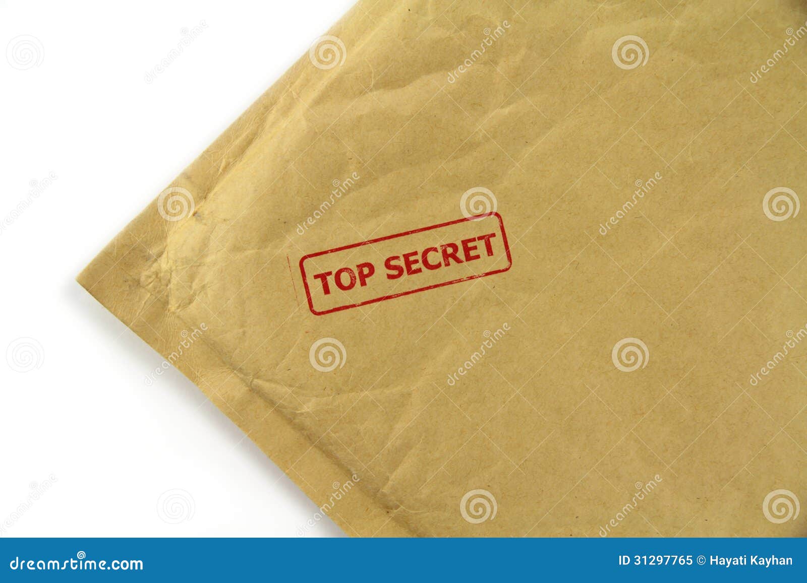 Bovenkant - Geheime Post Met Rode Zegel Stock Afbeelding - Image of ...