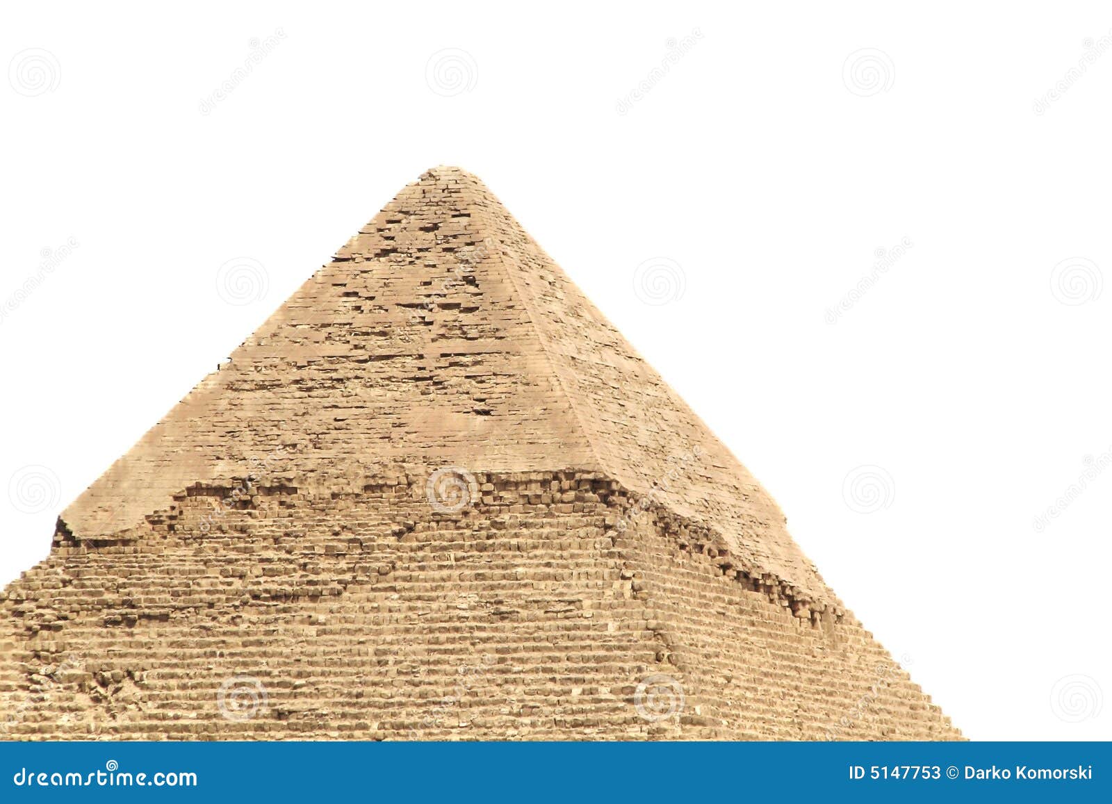 Bovenkant van de piramide stock afbeelding. Image of beroemd - 5147753