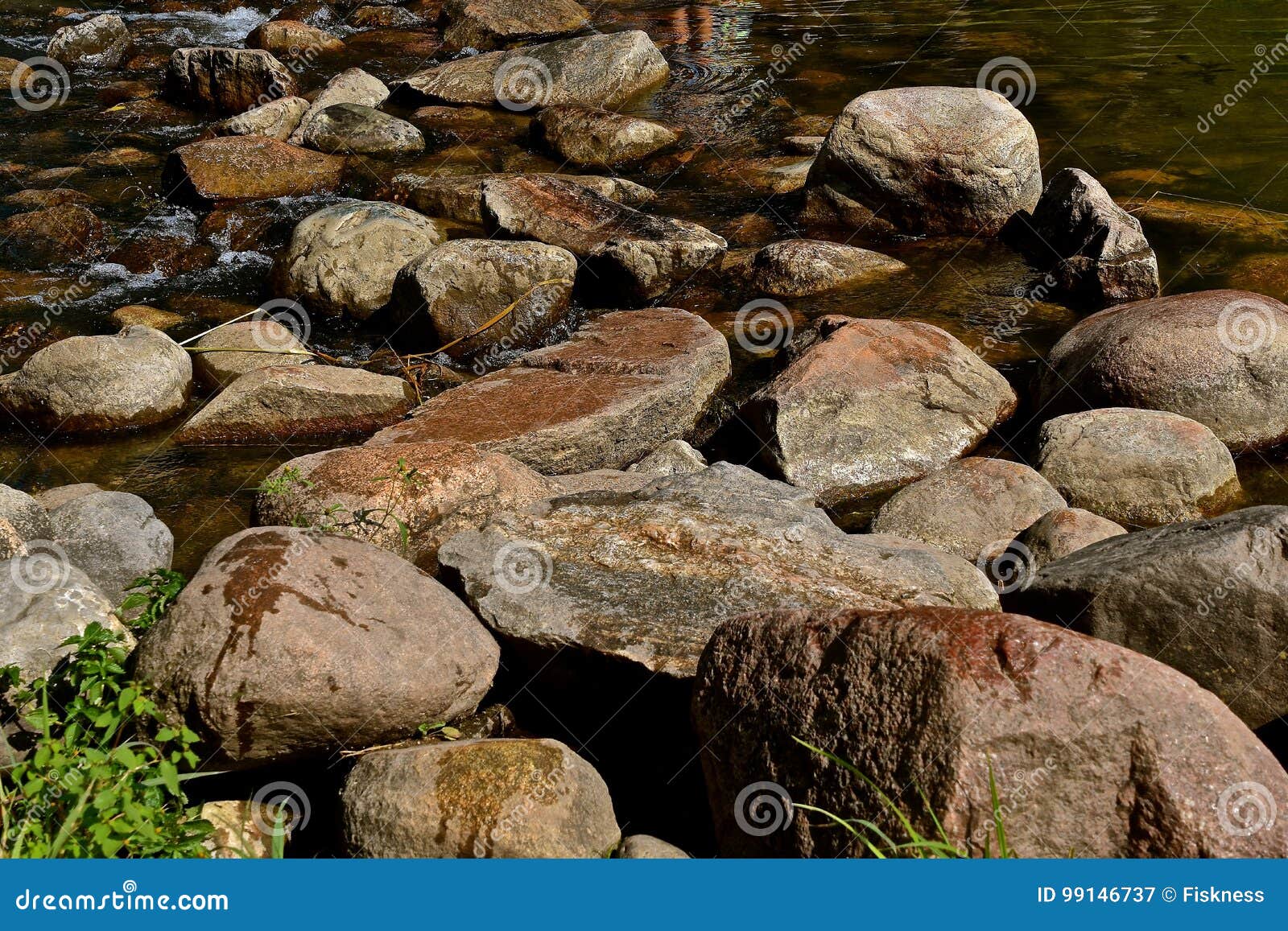 Bovenloop Van De Rivier Van De Mississippi Bij Meer Itasca Stock ...