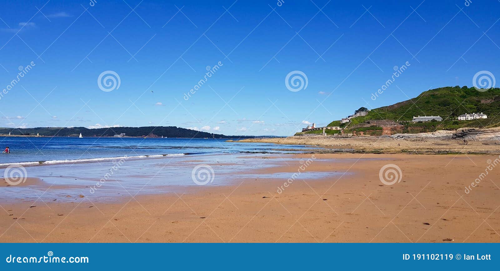 Bovisands Beach South Hams, Devon Uk Stock Image - Image of dusk ...