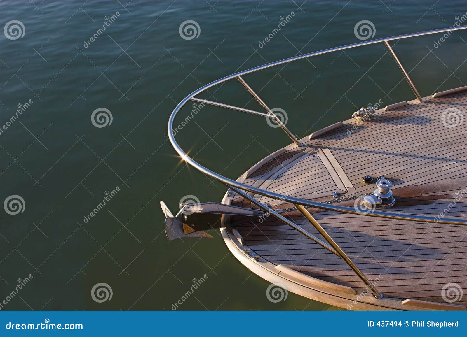 Bow and anchor stock photo. Image of railing, anchor, liesure - 437494