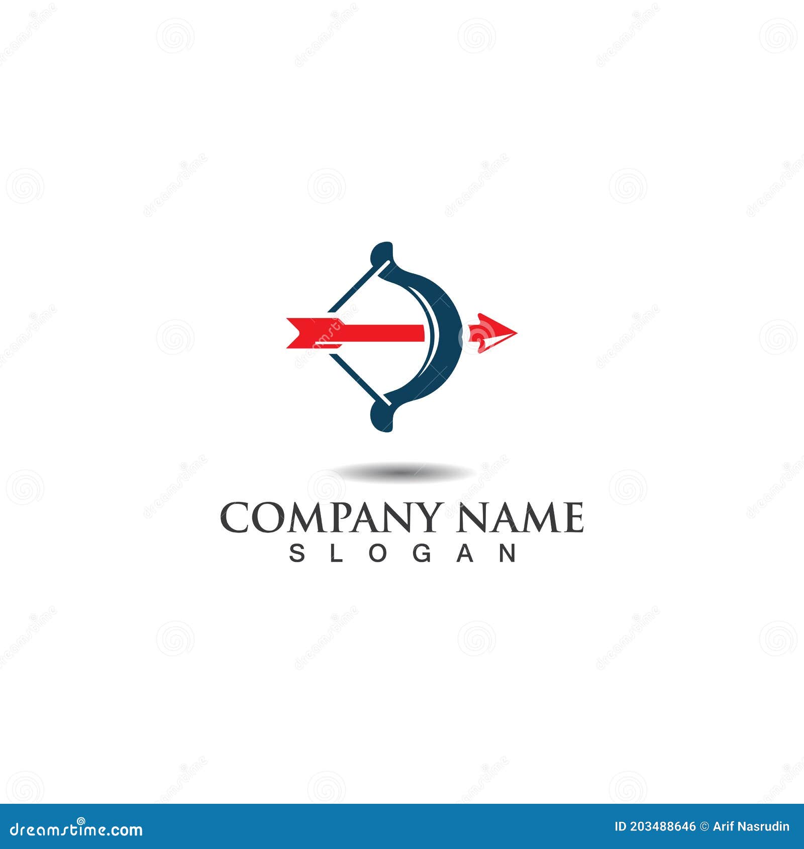 Bow and Arrow Creative Logo Design, Archery Concept Symbol Illustration ...