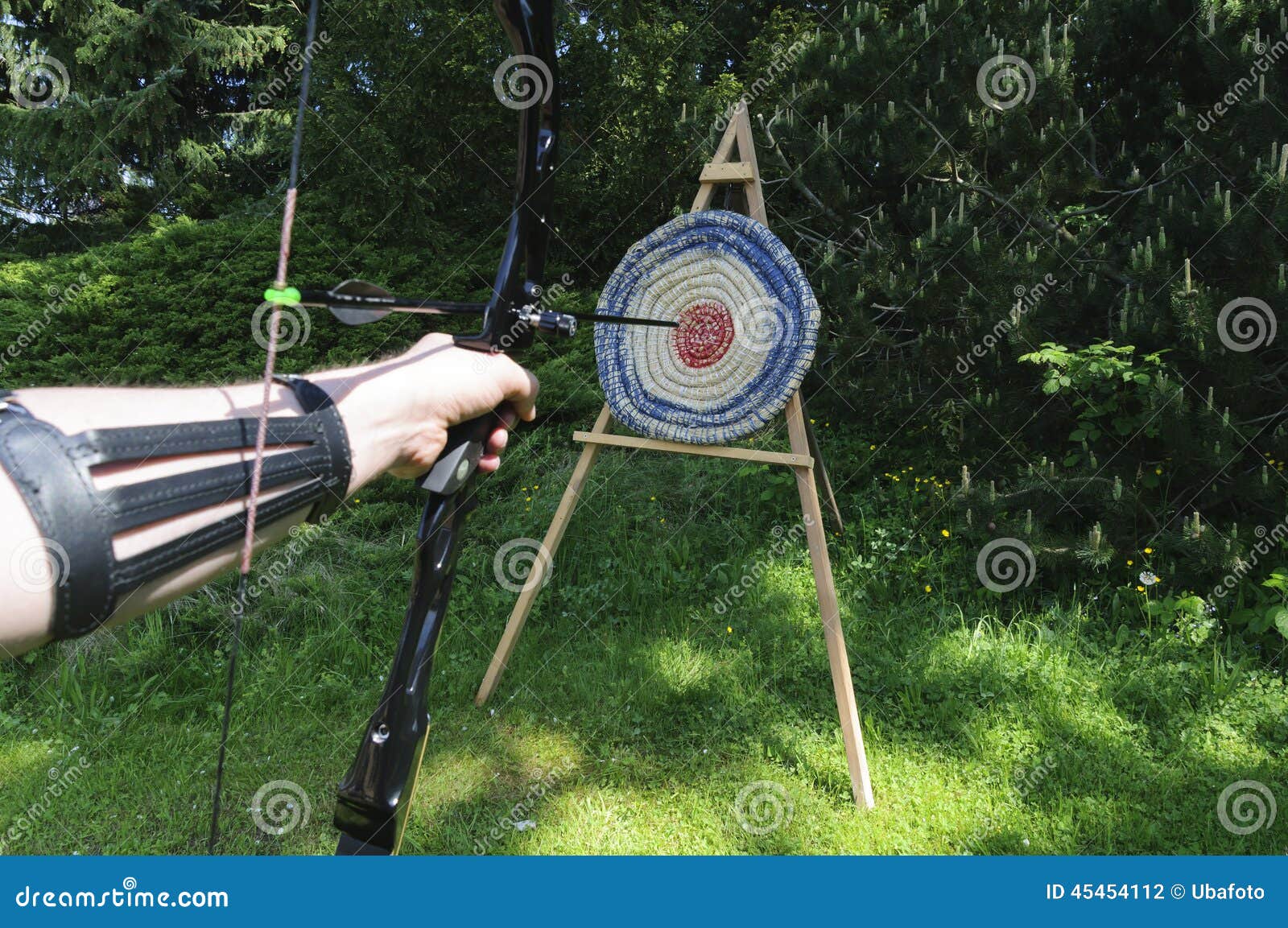 Bow and arrow stock photo. Image of target, concentration - 45454112