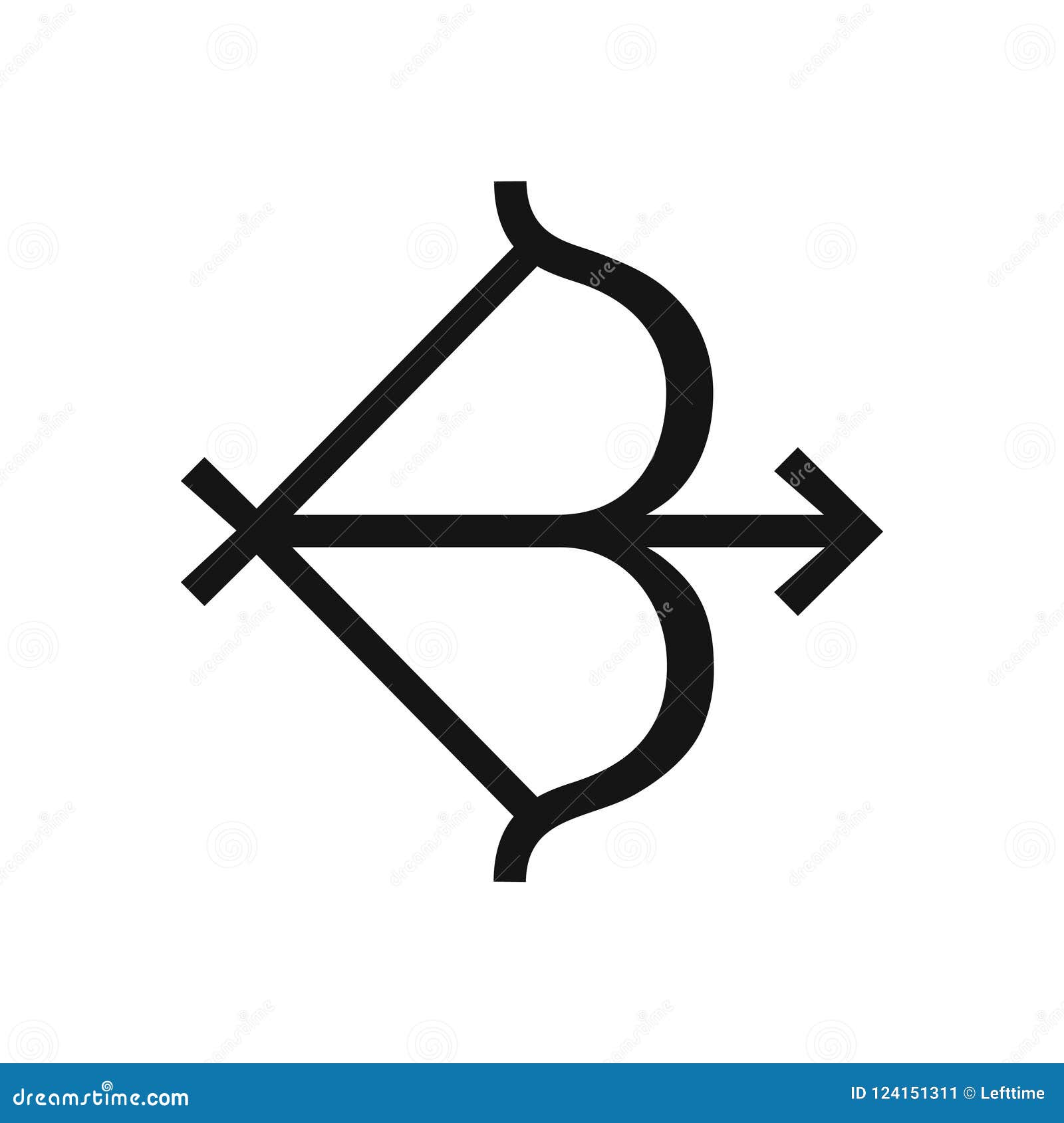 Bow and Arrow Simple Black Icon Zodiac Sign Sagittarius Stock Vector ... Bow and Arrow Simple Black Icon Zodiac Sign Sagittarius Stock Vector ...
