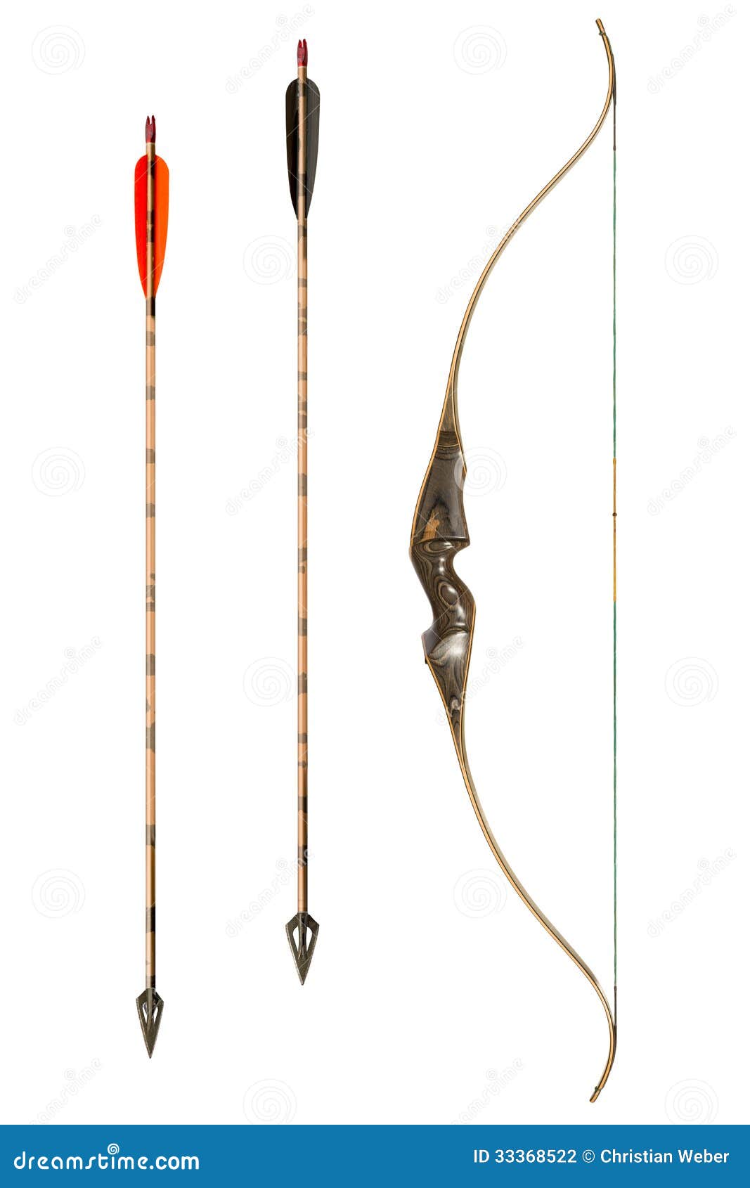 Bow and arrows classic stock photo. Image of primal, mental - 33368522