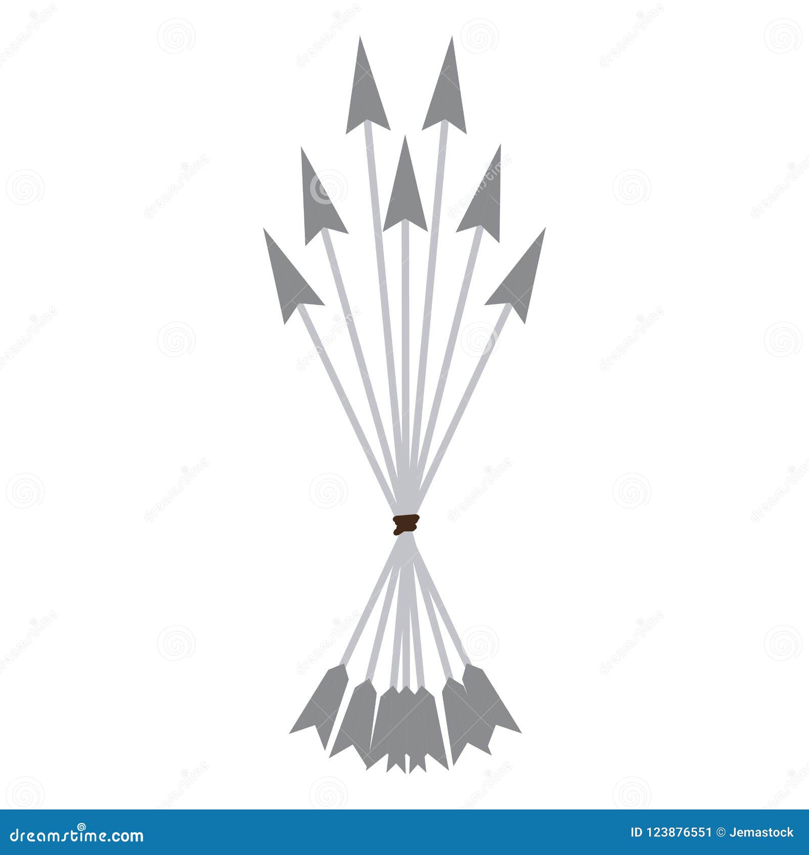 Bow arrows symbol stock vector. Illustration of drawing - 123876551