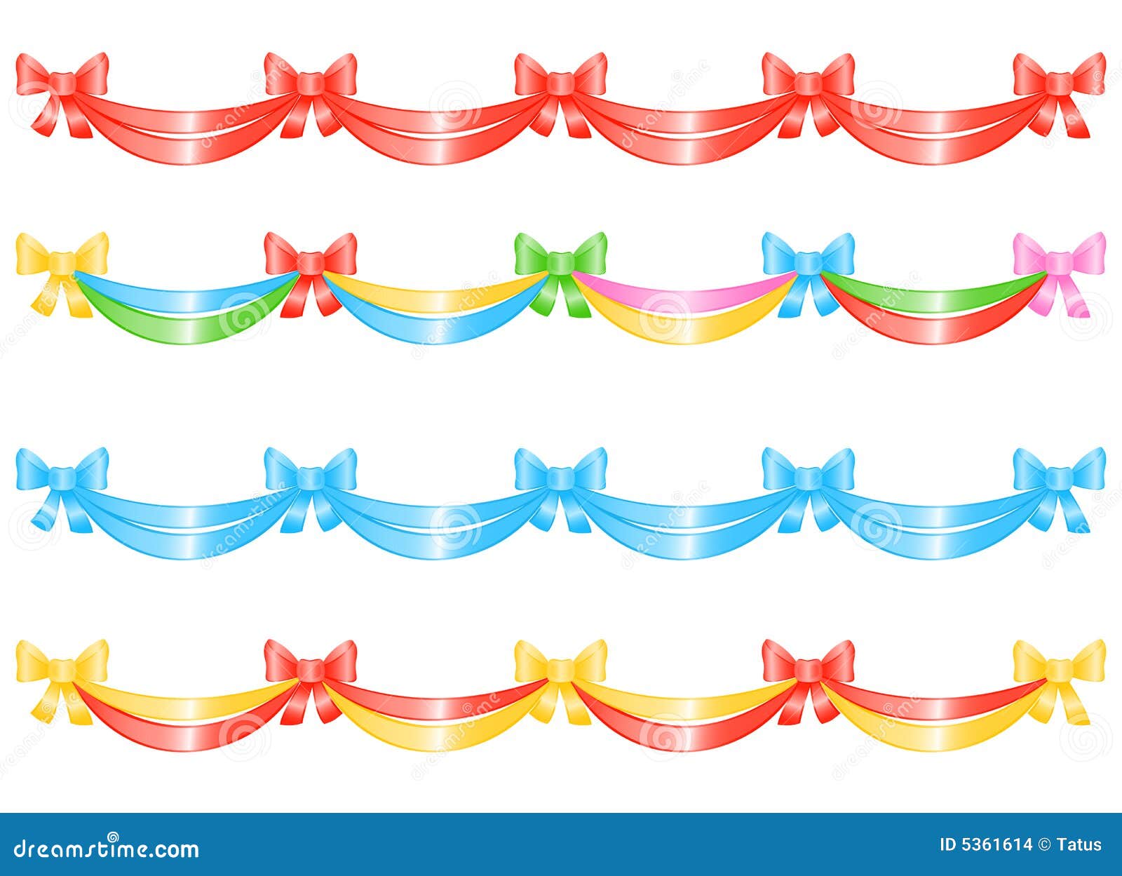 Bow-Banner for decoration stock vector. Illustration of blue - 5361614