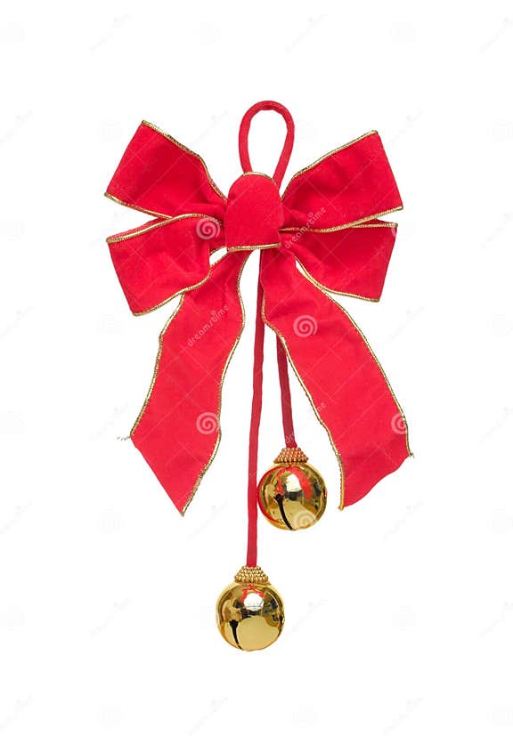 Bow and Bells, Isolated stock photo. Image of decoration - 3840602