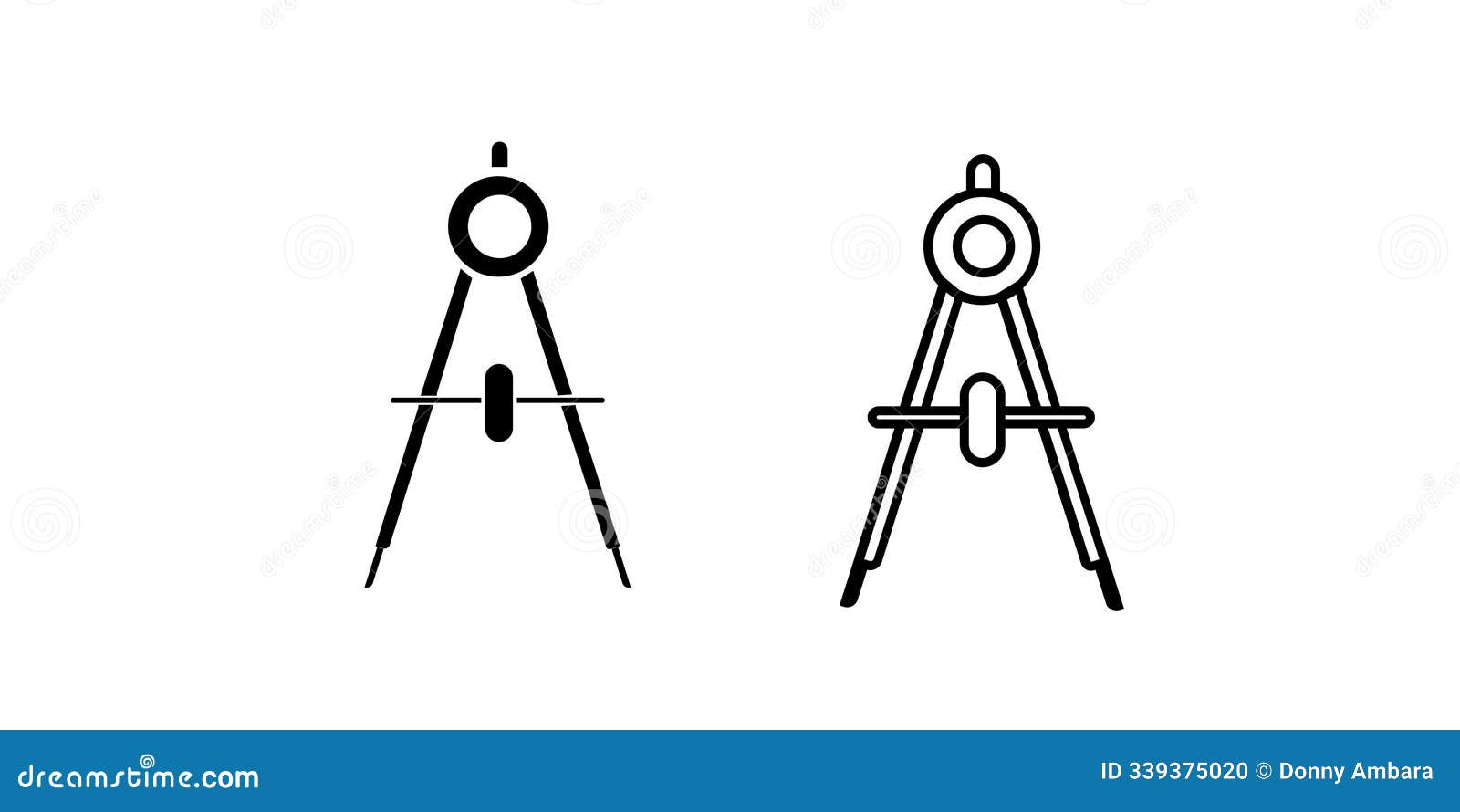 Drawing Compass Icon Line, Drawing of Spring Bow Compass for Drawing ...