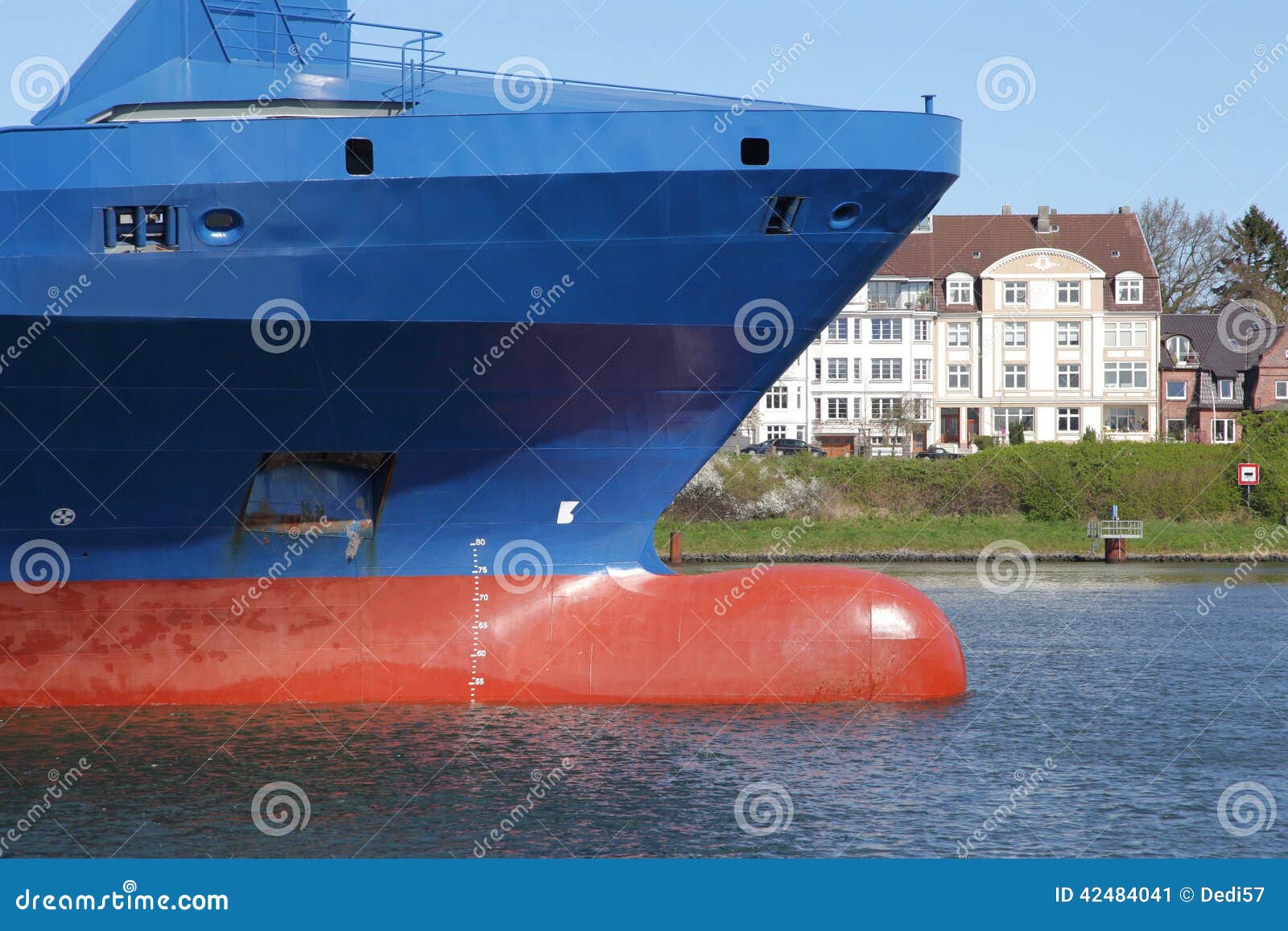Bow of a container ship stock image. Image of logistic - 42484041