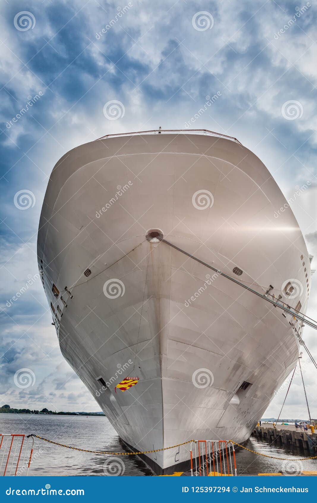 The bow of a cruise ship stock photo. Image of blue - 125397294