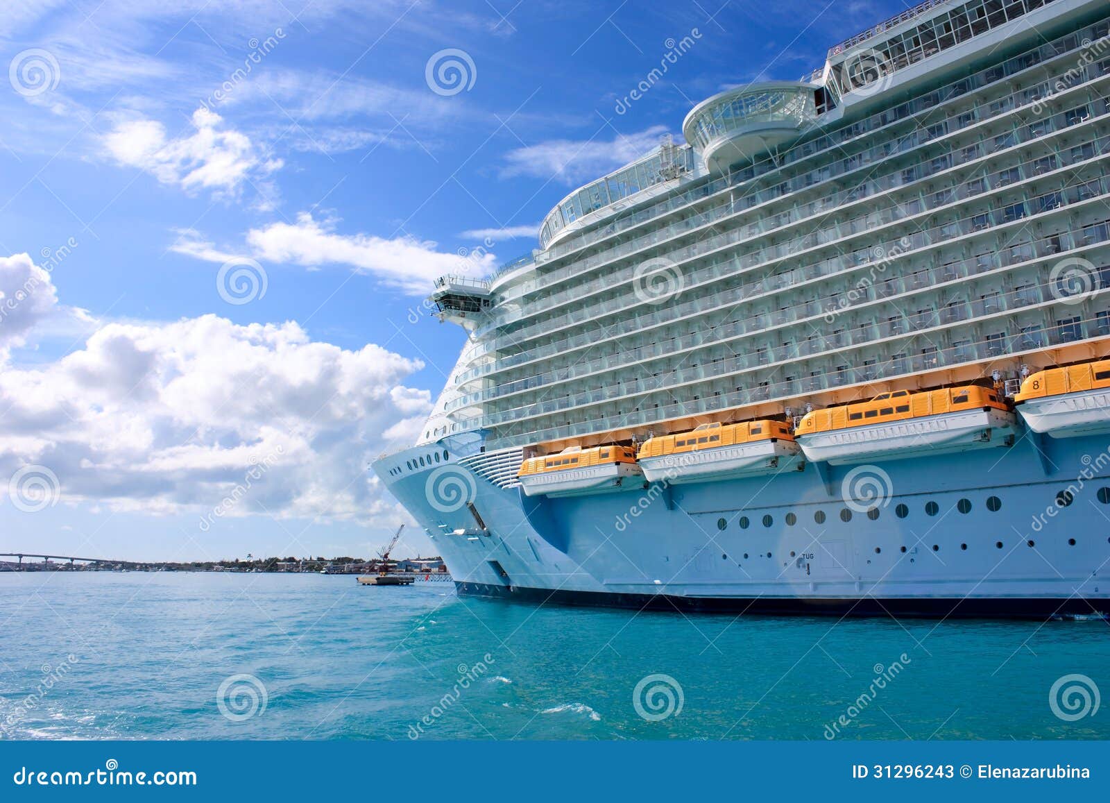 Bow of a cruise ship stock image. Image of vacation, ocean - 31296243