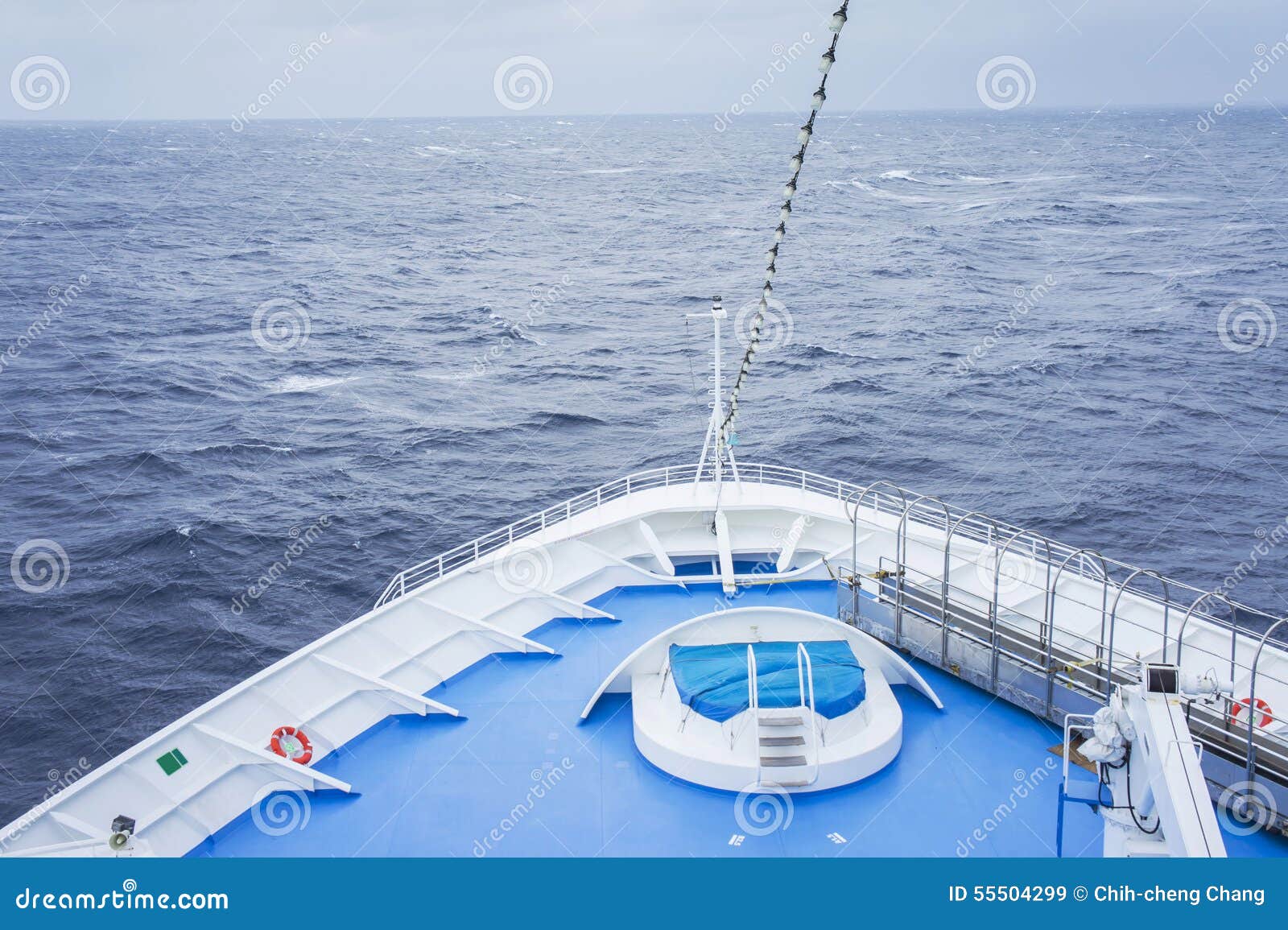 The bow of a cruise ship stock image. Image of cloud - 55504299