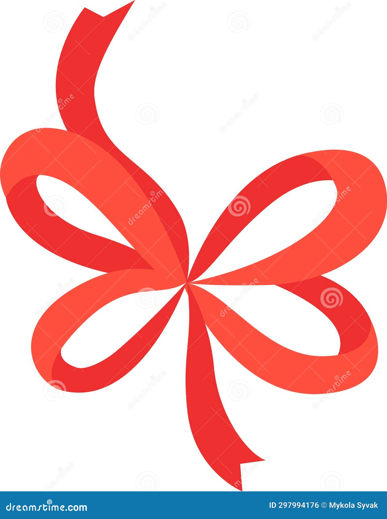 Bow Decorative Ribbon stock vector. Illustration of vector - 297994176