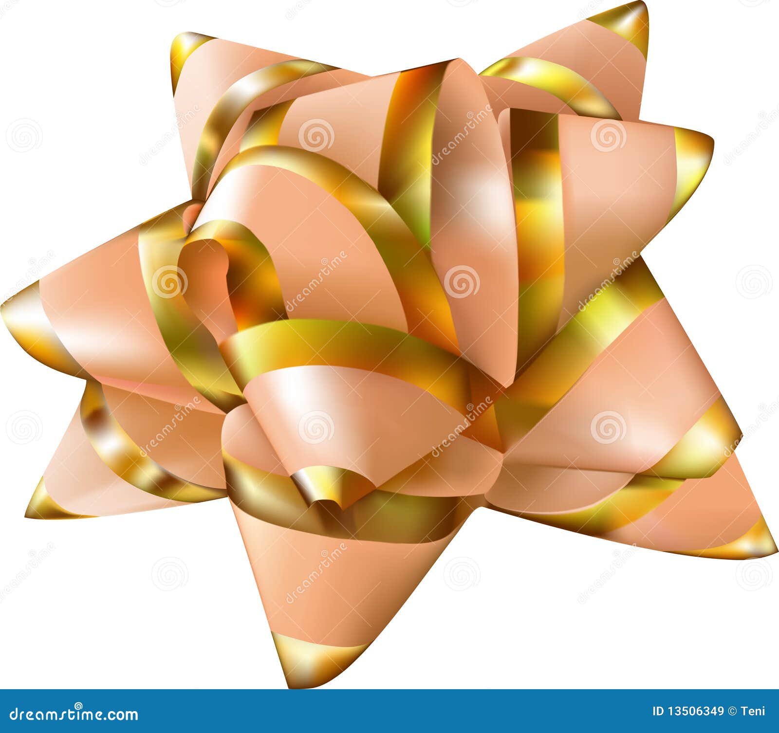 Bow - festive bow stock vector. Illustration of pink - 13506349
