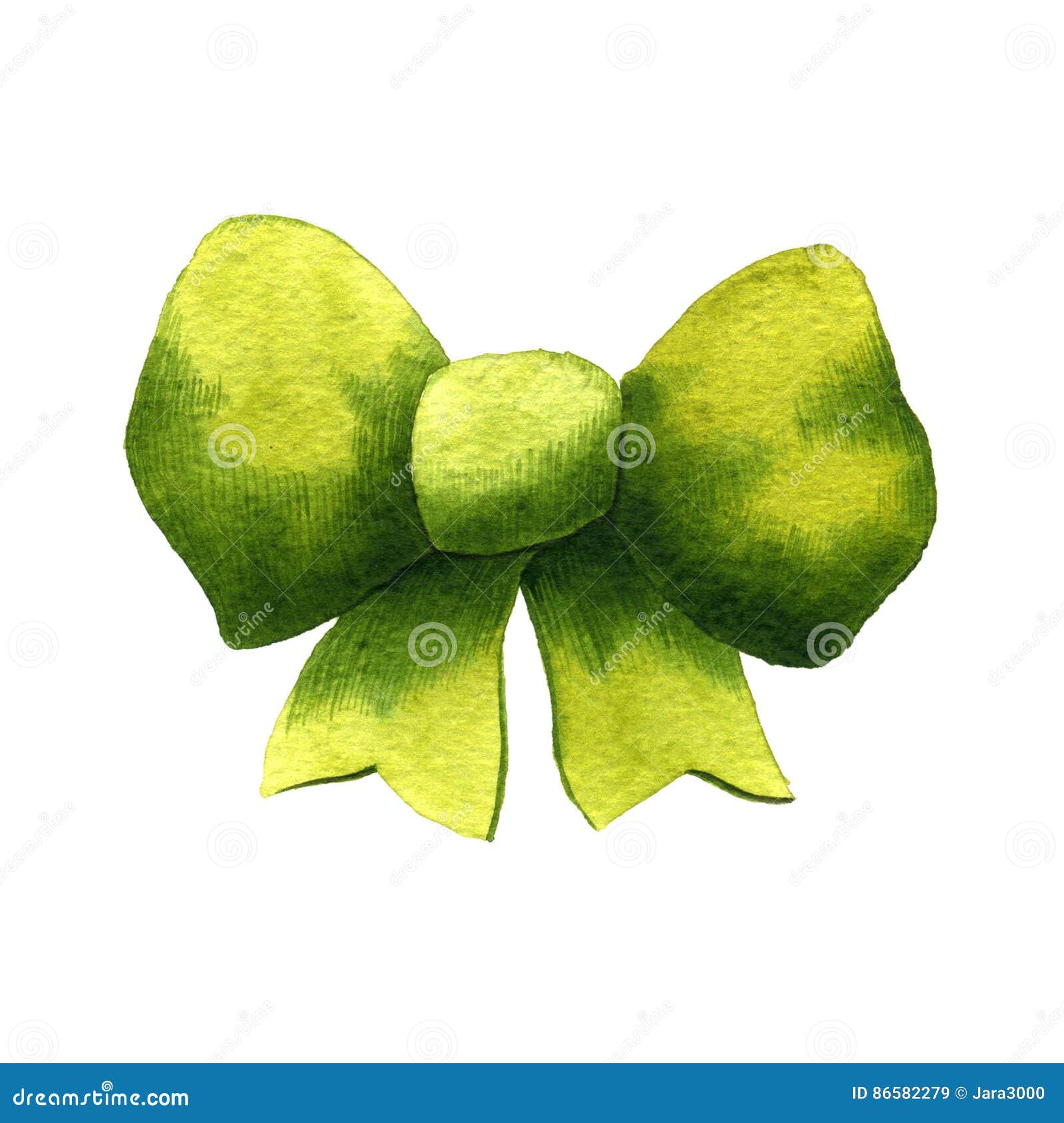 Bow Green stock illustration. Illustration of green, single - 86582279