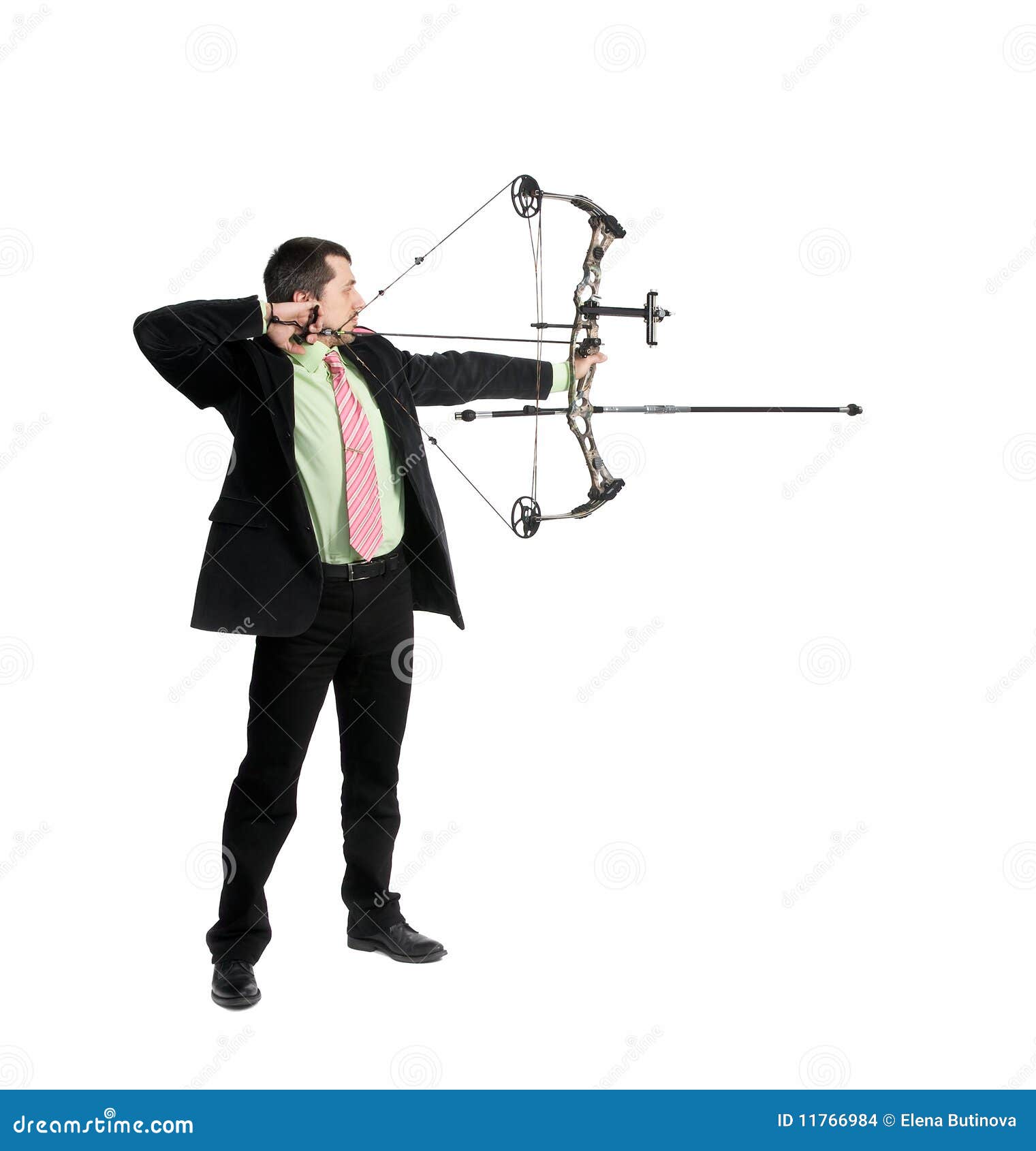 Bow-hunter stock photo. Image of arrow, aiming, archery - 11766984