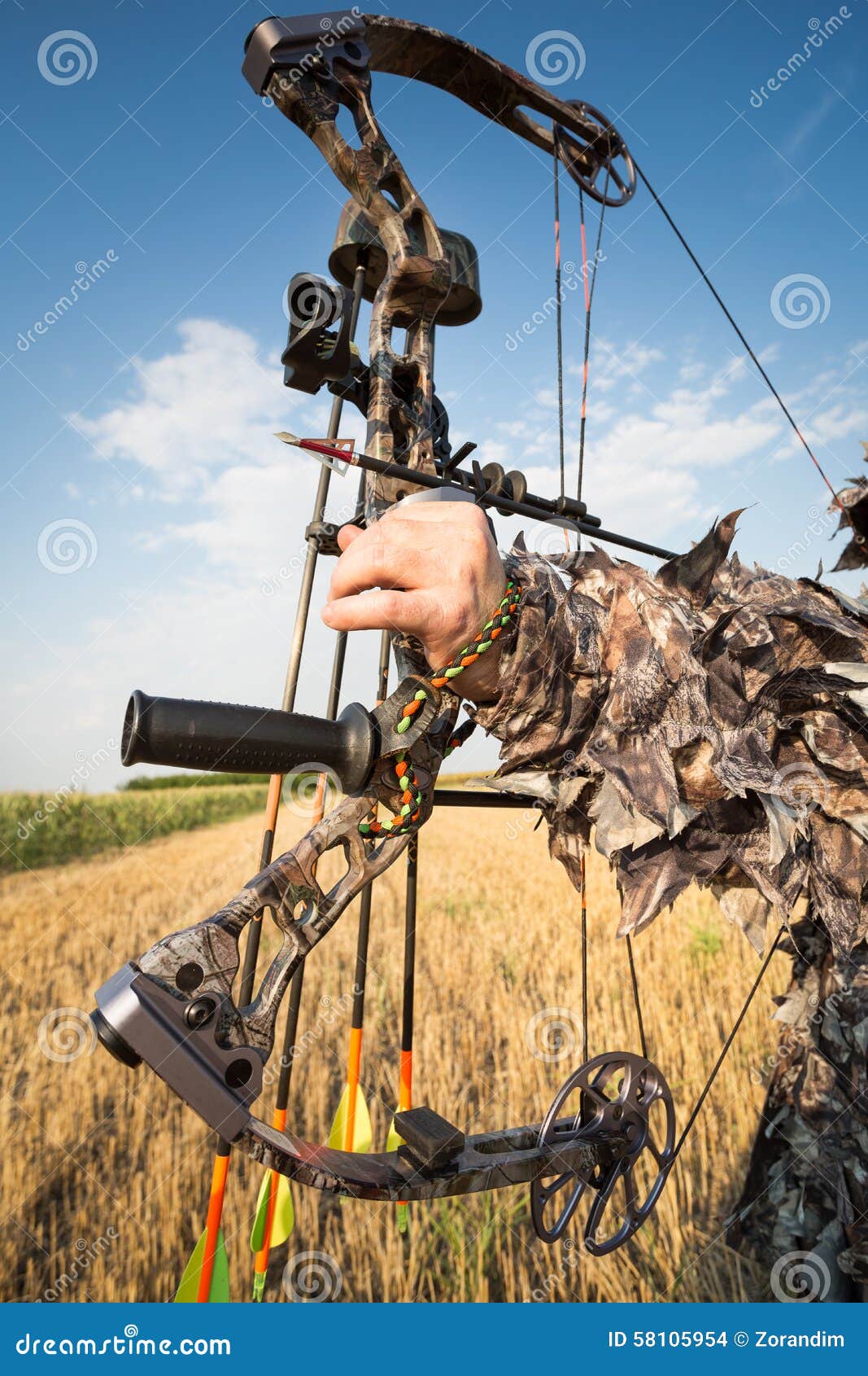 Bow hunter stock photo. Image of sportsman, person, hunter - 58105954