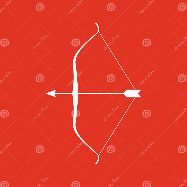 The bow icon. Bow symbol stock vector. Illustration of simple - 78718423