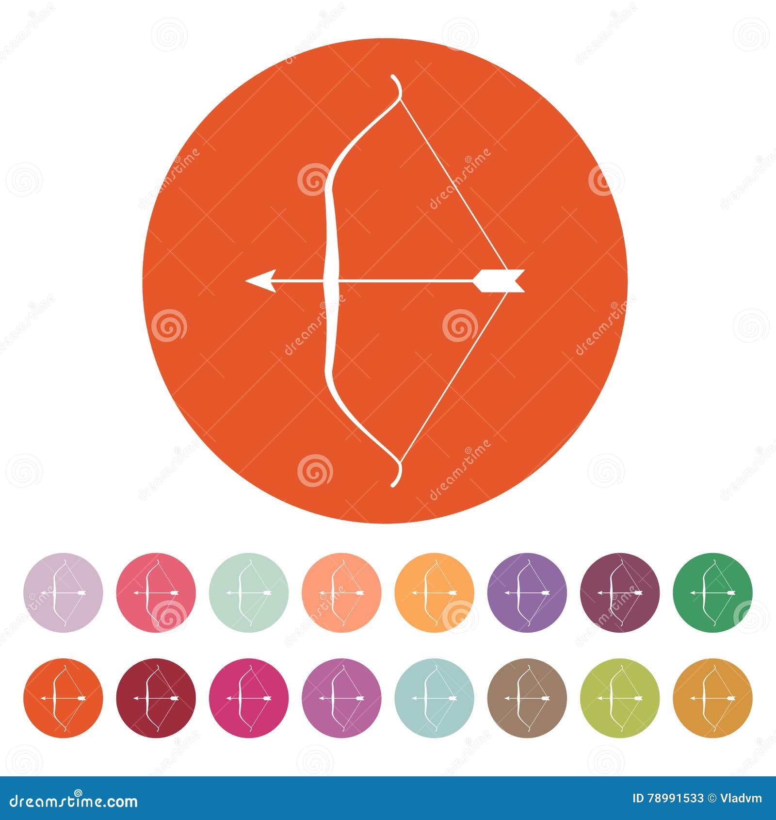 The bow icon. Bow symbol stock vector. Illustration of style - 78991533
