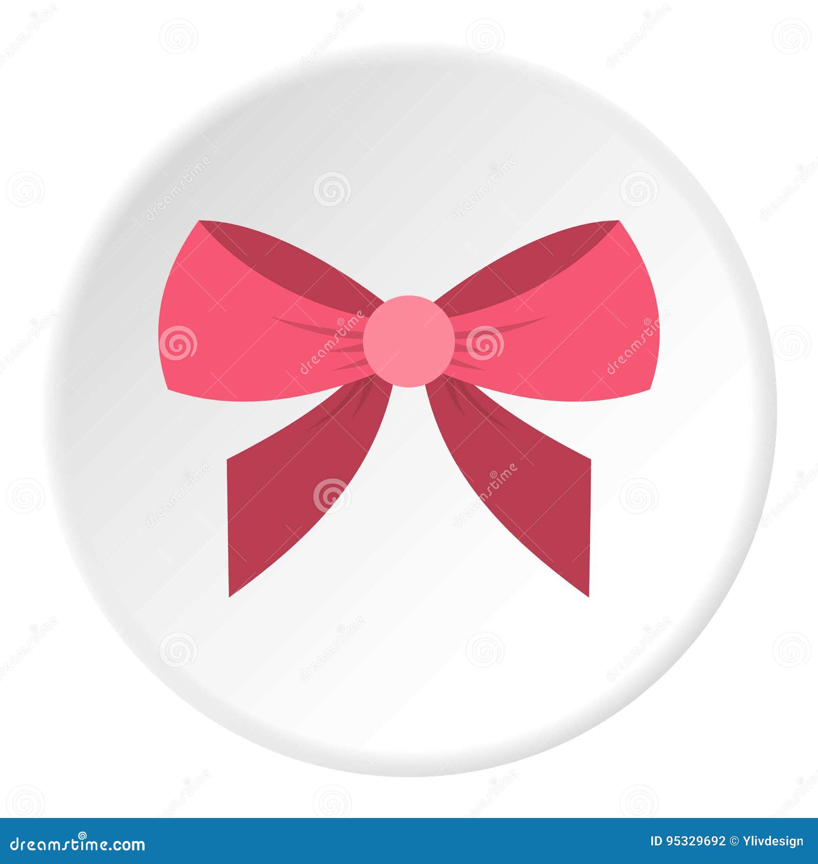 Bow icon circle stock vector. Illustration of icon, classic - 95329692