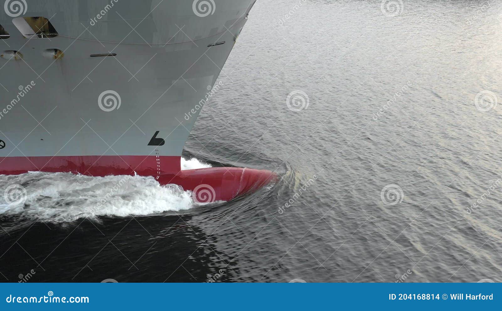Container Ship Bow Pushing through the Ocean Stock Footage - Video of ...