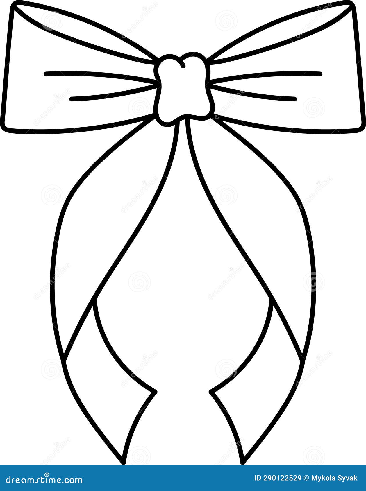 Bow Lined Doodle stock illustration. Illustration of background - 290122529