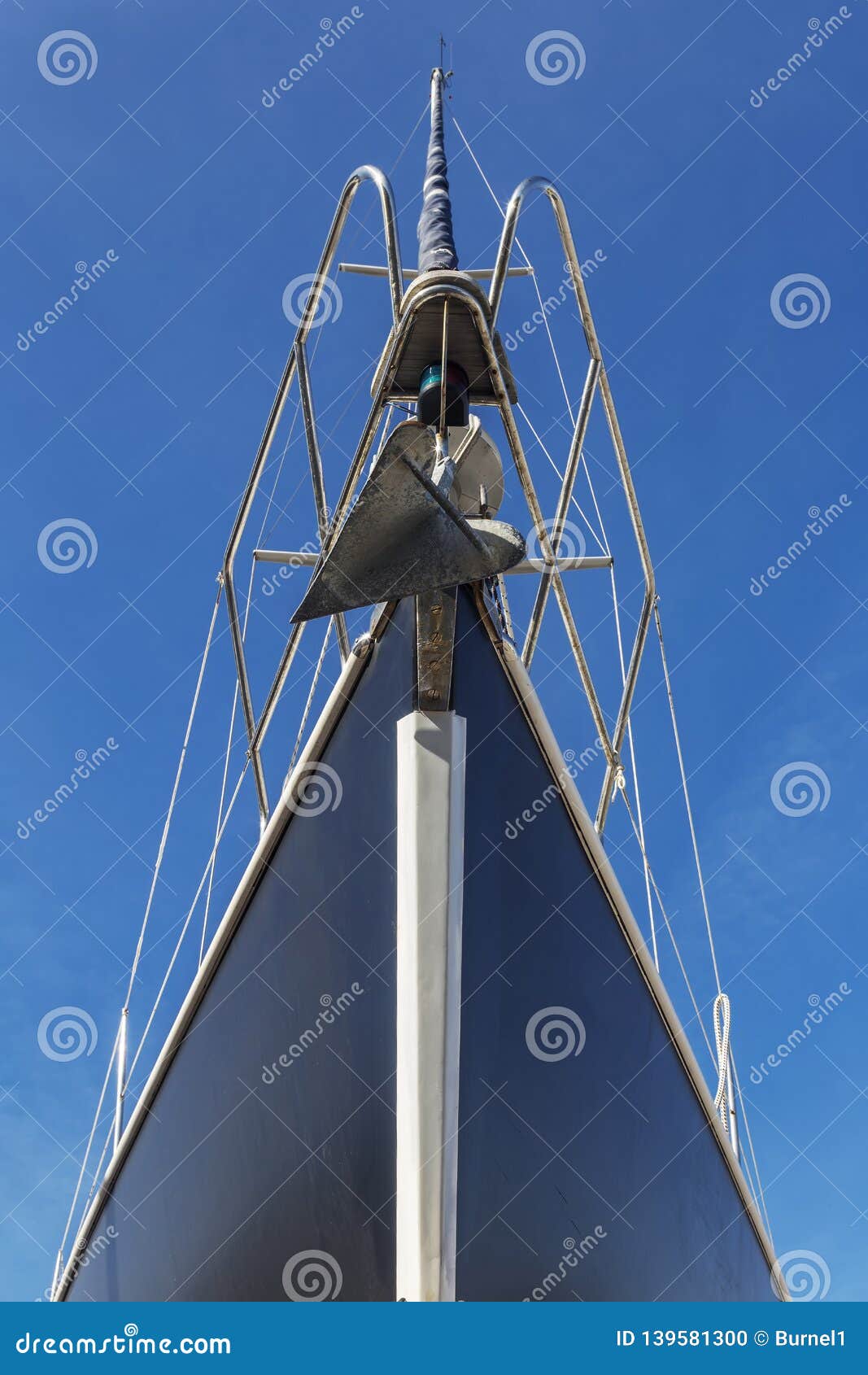 Bow and mast stock photo. Image of journey, adventure - 139581300